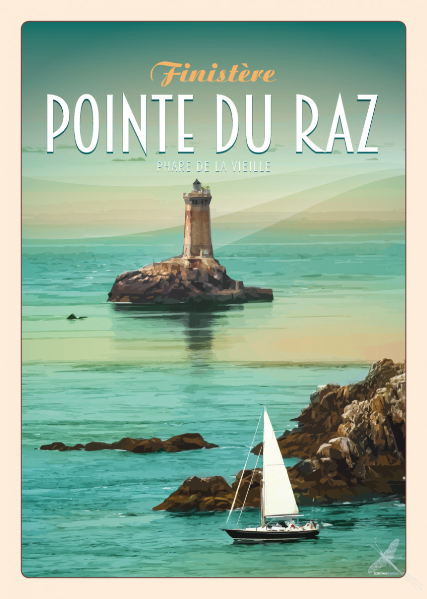 Affiche vintage - Pointe du Raz