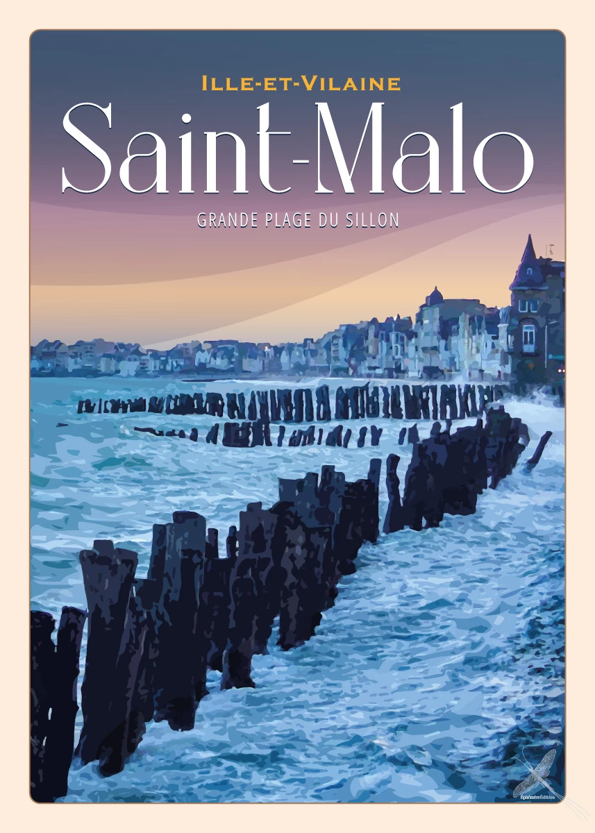 Affiche 50x70 cm - Saint-Malo